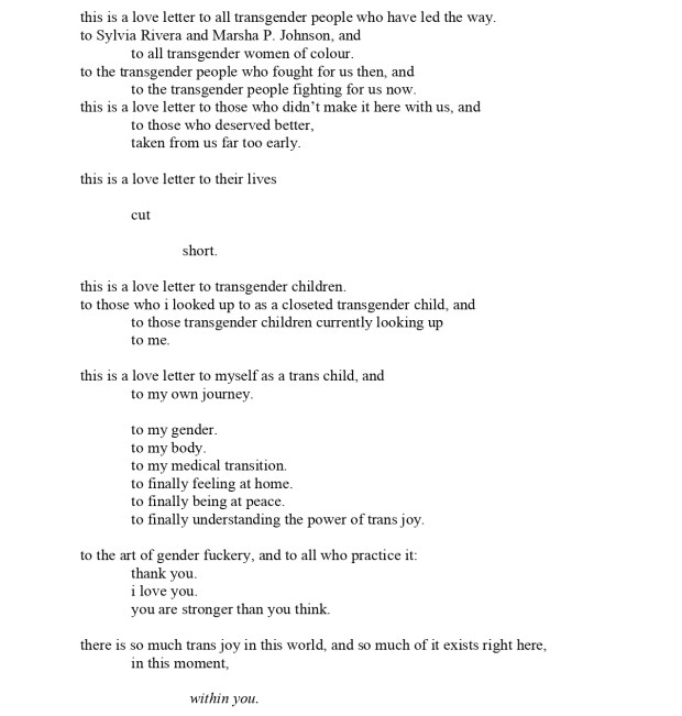 ‘the future is transgender’ by Ezra C. Burnett – #EnbyLife